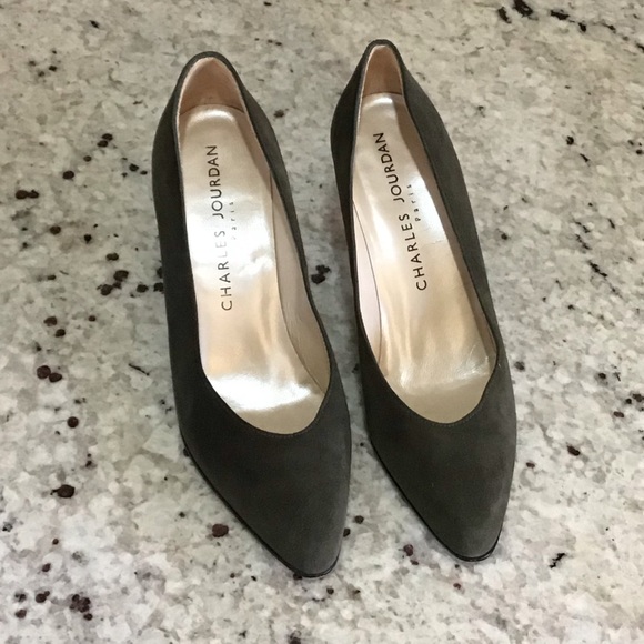 Charles Jourdan | Shoes | Charles Jourdan Paris Olive Green Pumps Size ...